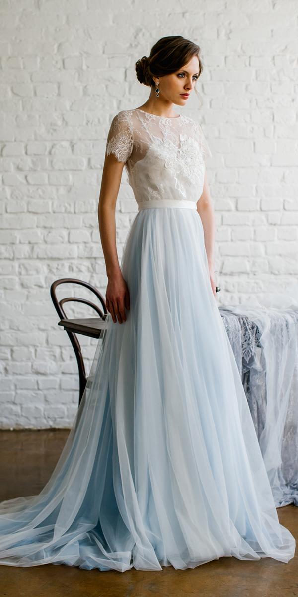Blue Wedding Dresses: 21 Dreamy Styles To Inspire You