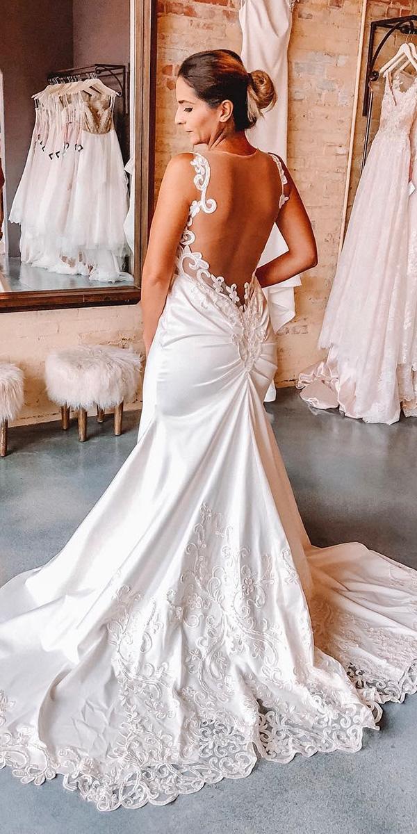 24 Satin Wedding Dresses For The Minimalist Bride | Wedding Dresses Guide