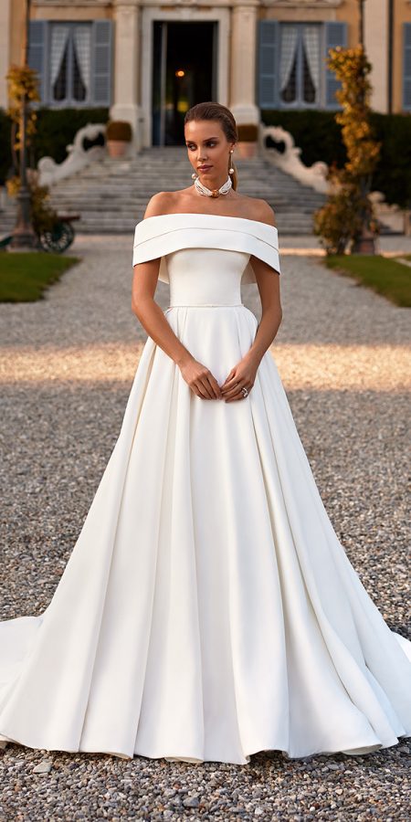 Off The Shoulder Wedding Dresses For Inspiration