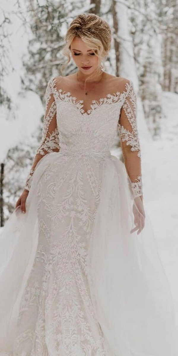 Winter Wedding Dresses: 18 Impeccable Ideas