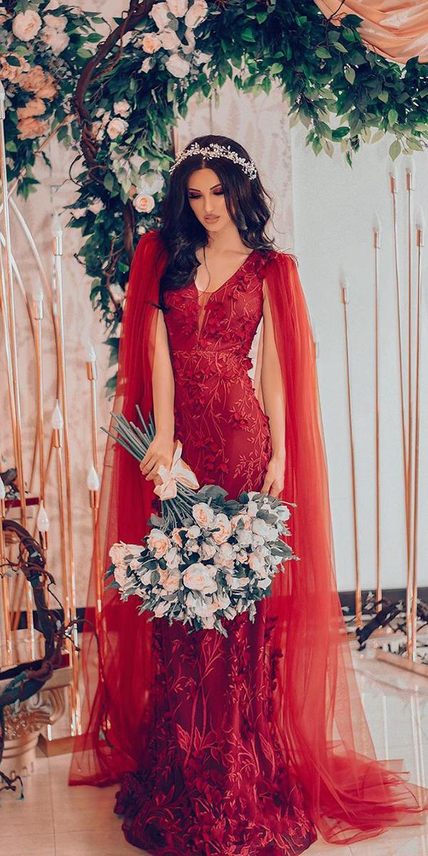 Red Wedding Dresses: 18 Lovely Options For Brides