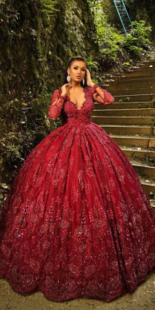 12 Amazing Blood Red Wedding Dresses | Wedding Dresses Guide