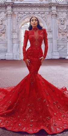 12 Amazing Blood Red Wedding Dresses | Wedding Dresses Guide