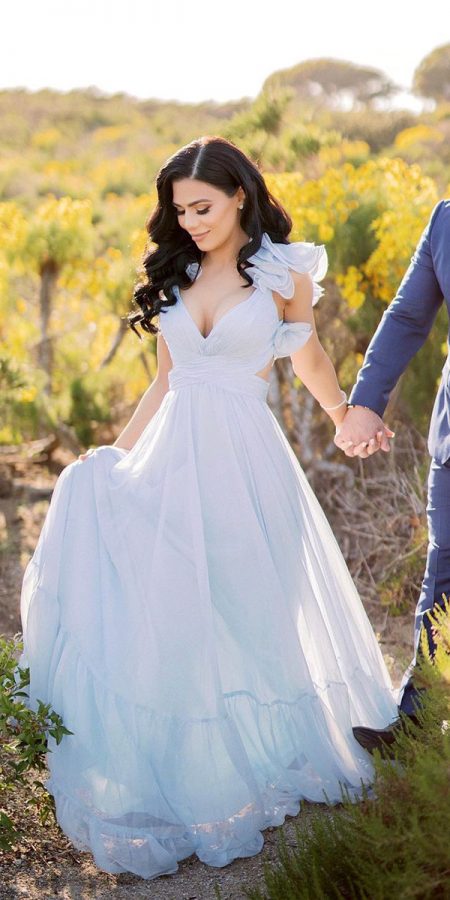 Blue Wedding Dresses: 21 Dreamy Styles To Inspire You