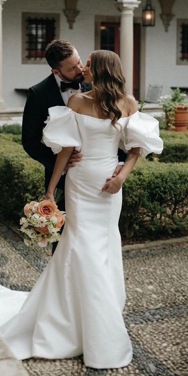 Satin Mermaid Wedding Dresses 21 Options For Extraordinary Brides