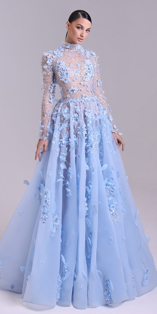 Blue Wedding Dresses: 24 Dreamy Styles To Inspire You