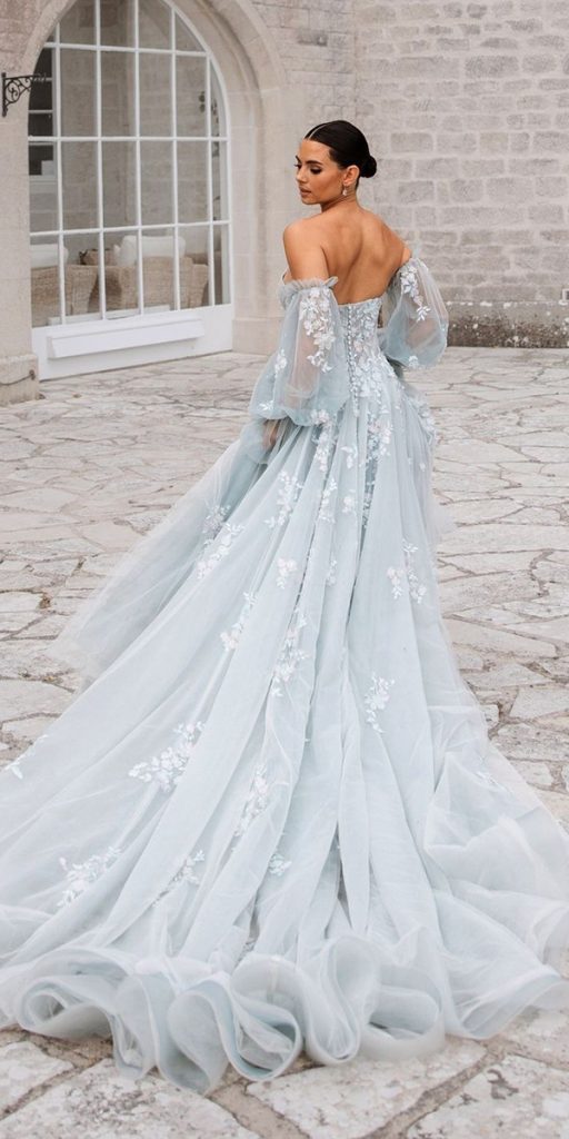Blue Wedding Dresses: 24 Dreamy Styles To Inspire You