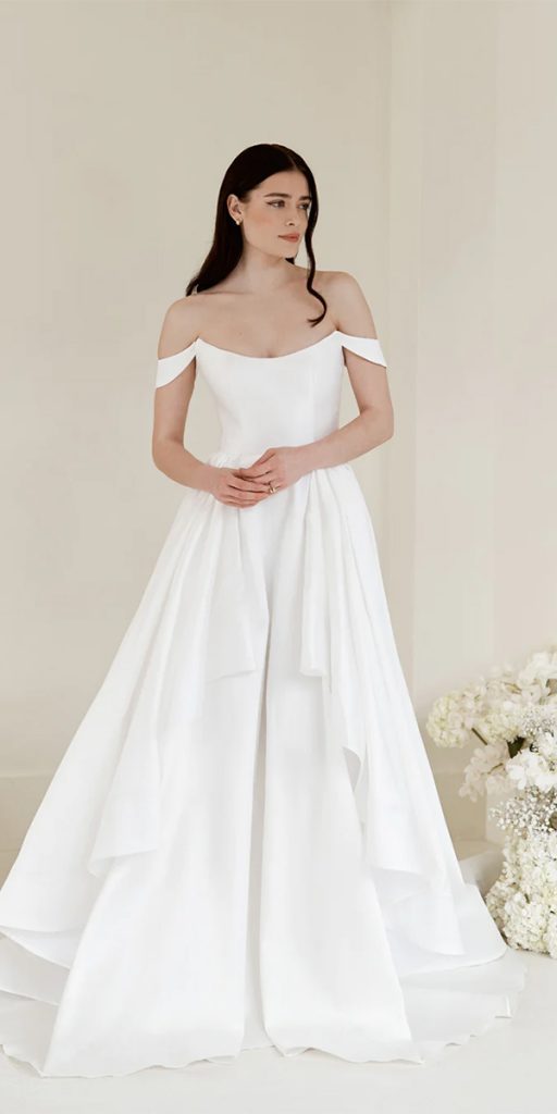 Off The Shoulder Wedding Dresses For Inspiration